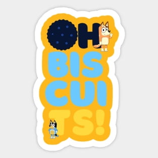 Oh Biscuits Bluey And Bingo Sticker Bluey Stickers For Kids, Bluey ...