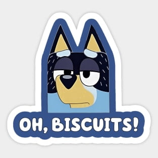 Oh, Biscuits! (Dad) Sticker Bluey Stickers For Kids, Bluey Stickers ...