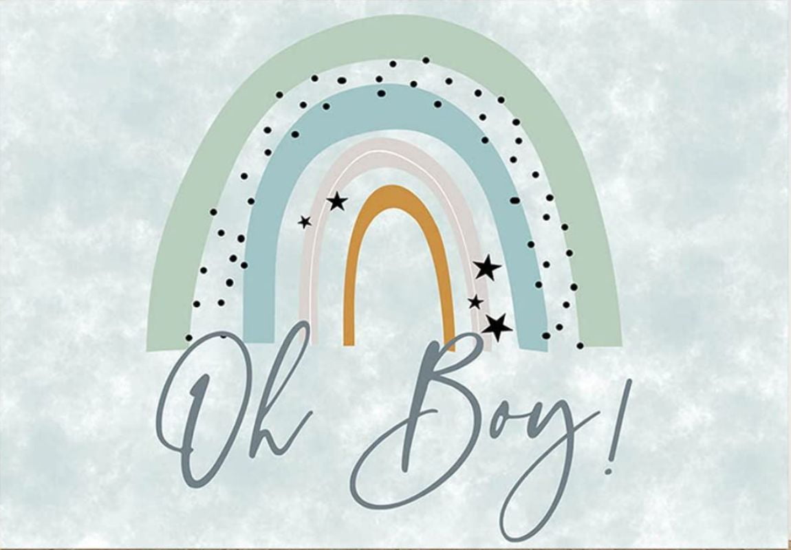 Oh Boy Baby Shower Background Bohemia Wall ration Banner Photography ...