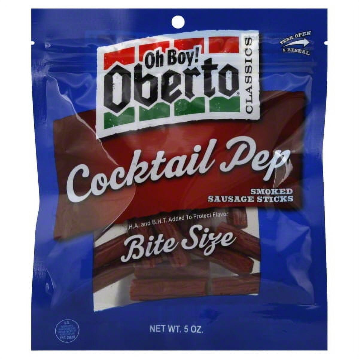 Oh Boy! Oberto Classics Cocktail Pep Bite Size Smoked Sausage Sticks ...