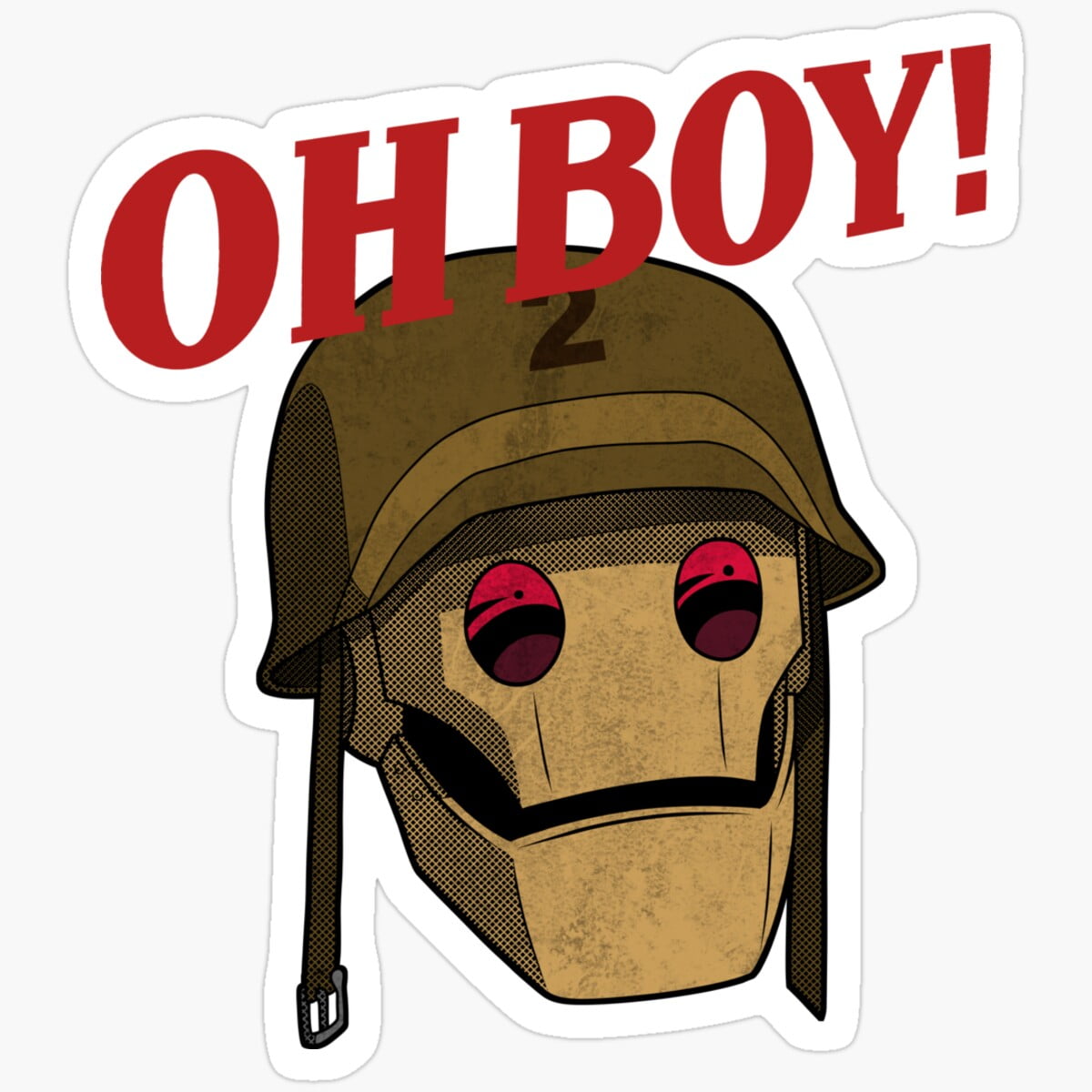 Oh Boy! Sticker. Gift For You - Decorate Laptops, Water Bottles, And ...