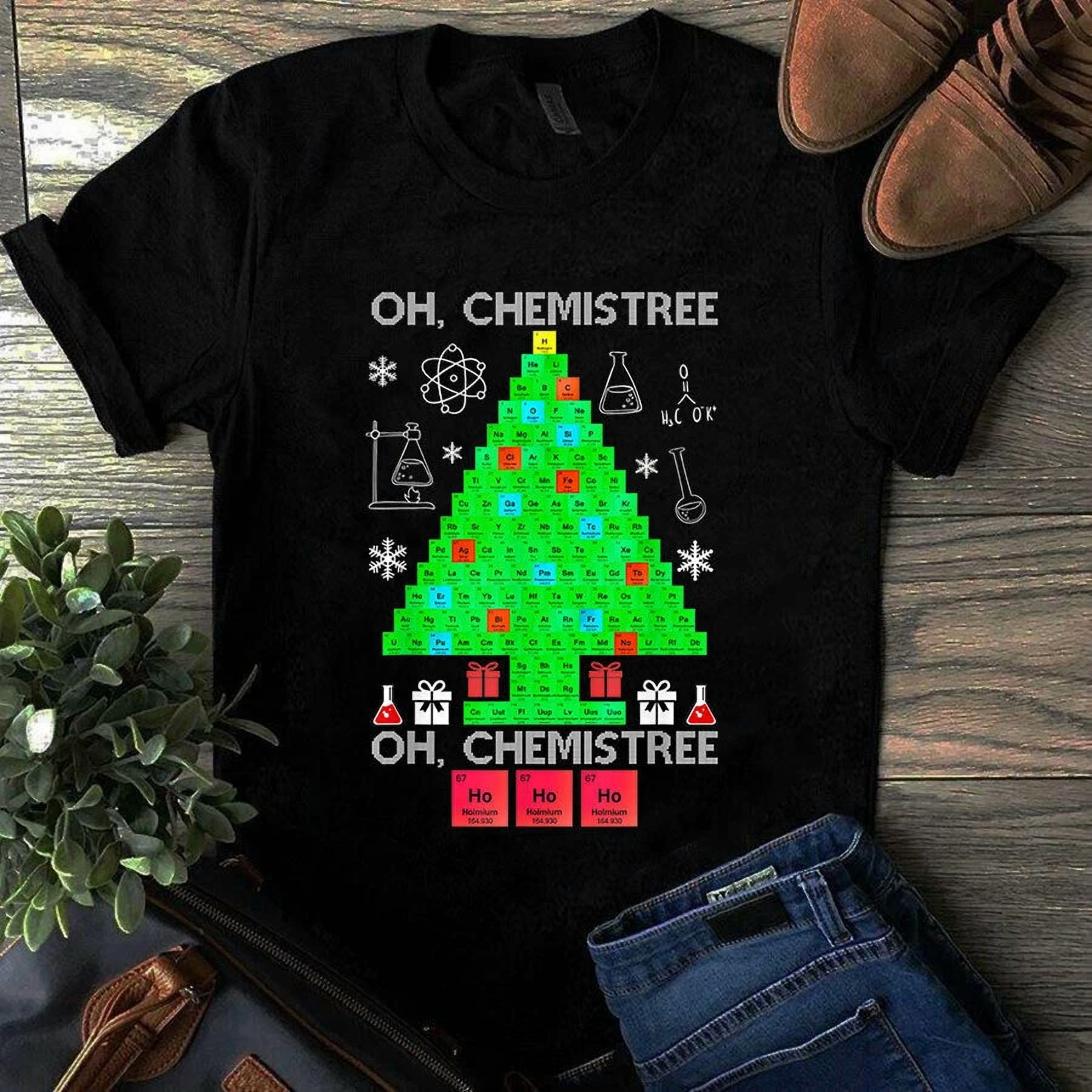 Oh Chemist Tree Chemistree Science Chemistry Christmas Periodic Table ...