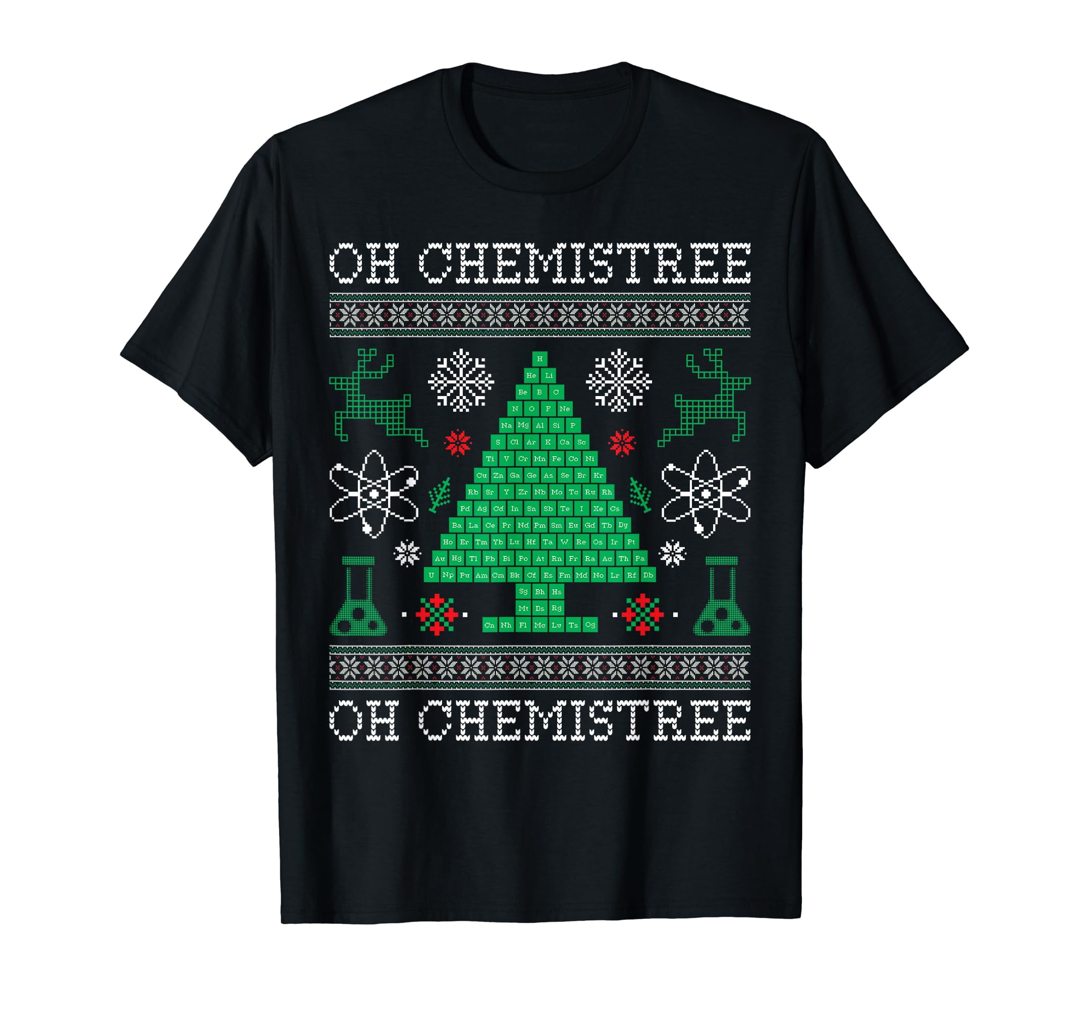 Oh Chemistree Funny Science Design Gift Periodic Table Tree T-Shirt ...