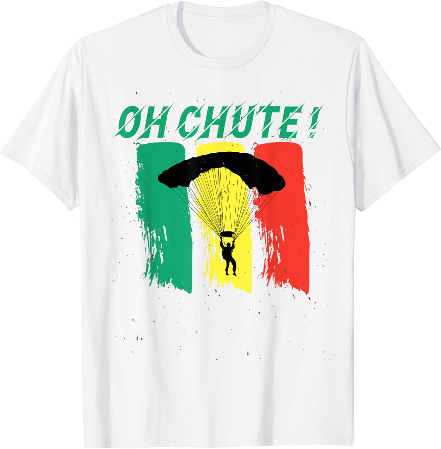 Oh Chute Funny Vintage Parachute T-Shirt - Walmart.com