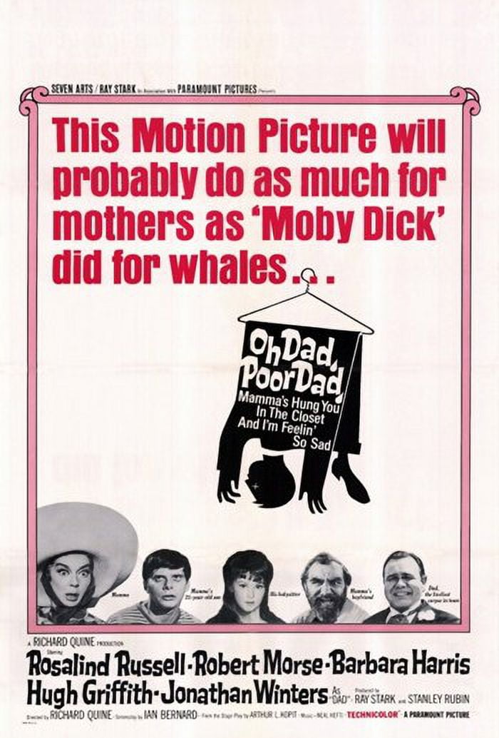 Oh Dad, Poor Dad Mama's Hung You In The Closet Movie Poster (11 x 17 ...