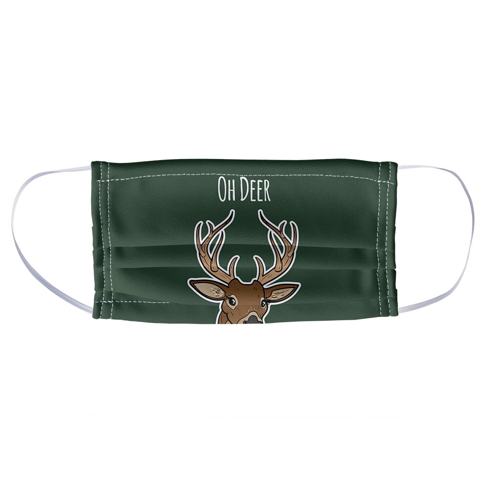 Oh Deer Dear Funny 1-Ply Reusable Face Mask Covering, Unisex - Walmart.com