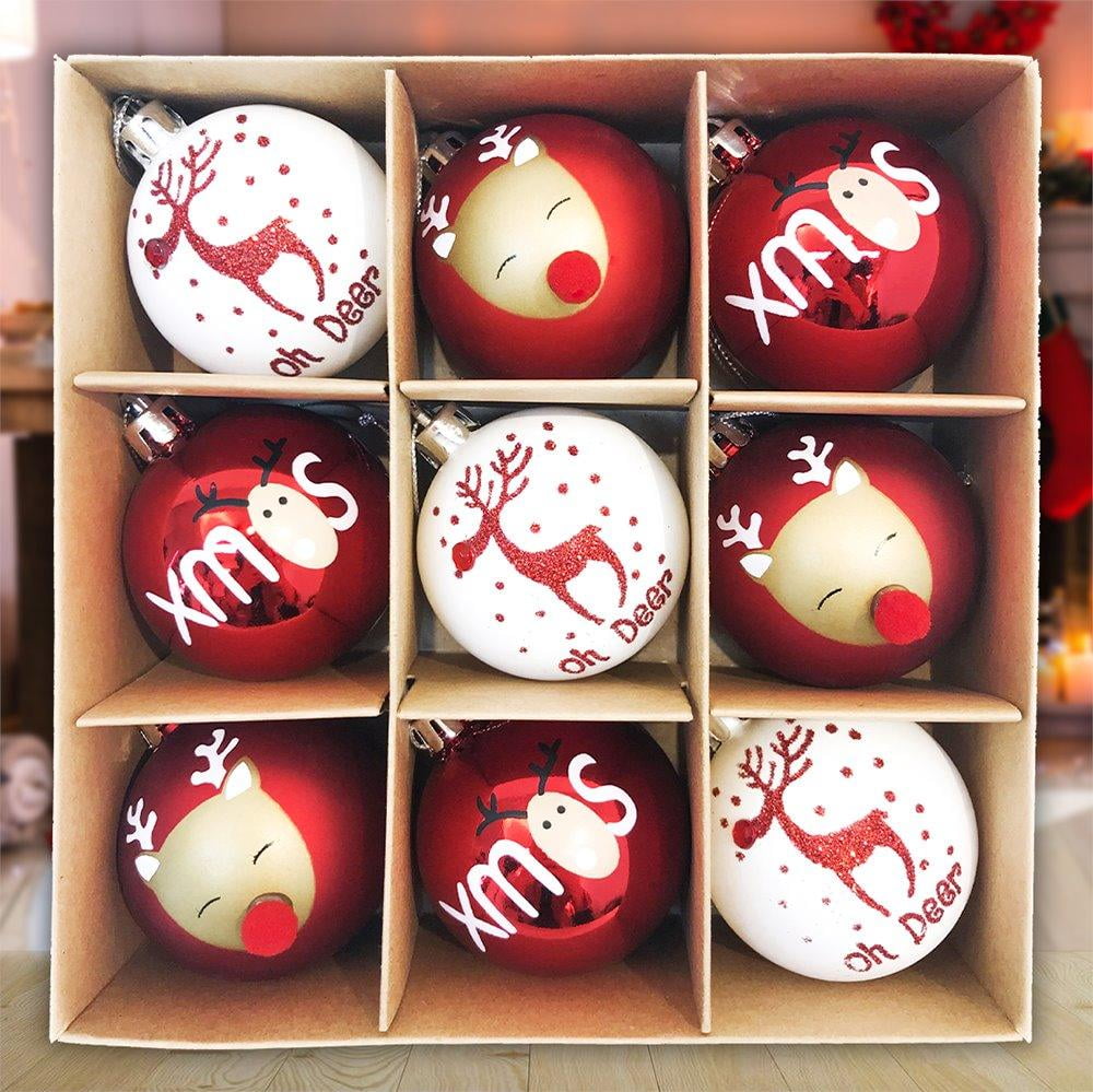 Oh Deer! Cute Rudolph Reindeer Winter Tree Decorations, Christmas ...