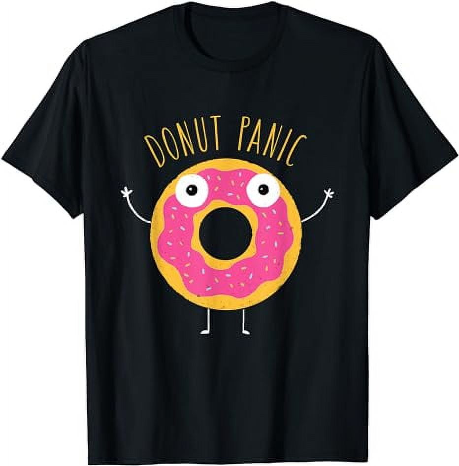 Oh, Donut Panic Cool Doughnut T-Shirt - Walmart.com