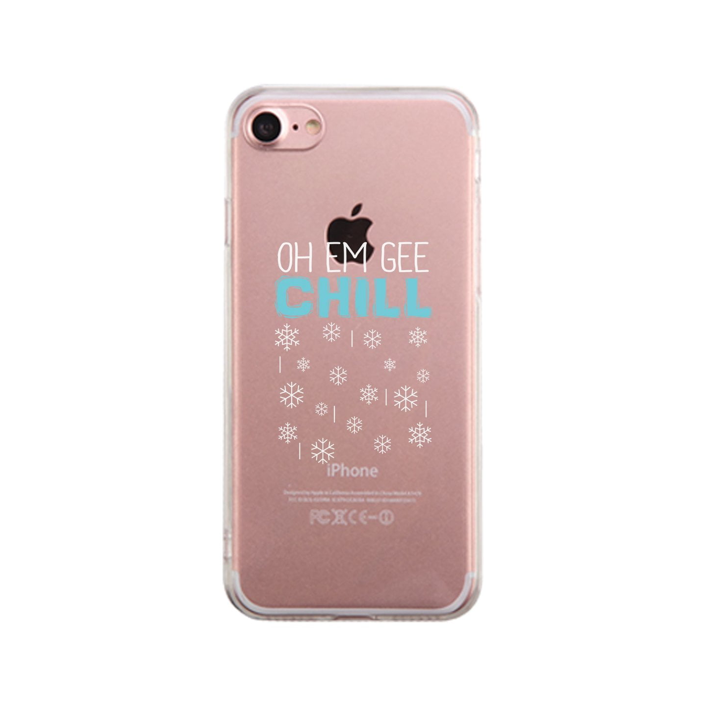 Oh Em Gee Chill Snowflakes Clear Phone Case - Walmart Business Supplies