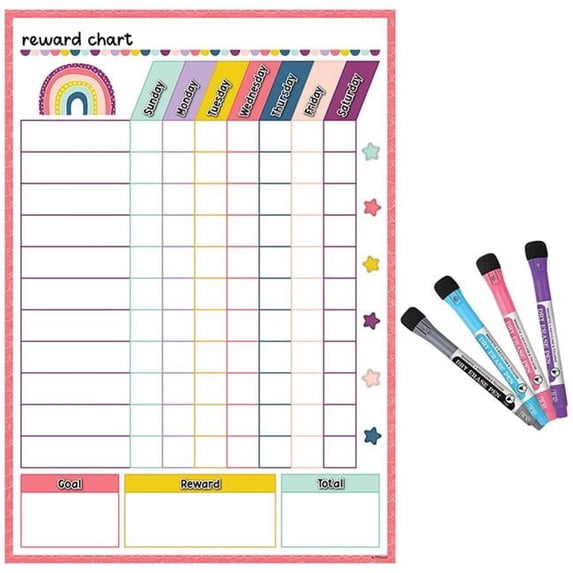 Oh Happy Day Dry-Erase Magnetic Reward Chart - Walmart.com