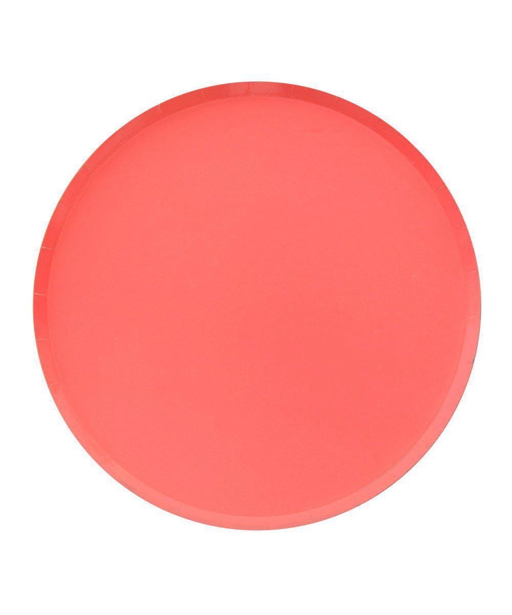 Oh Happy Day Paper Plates 7 Inch Round Pack of 23 Beautiful Coral ...