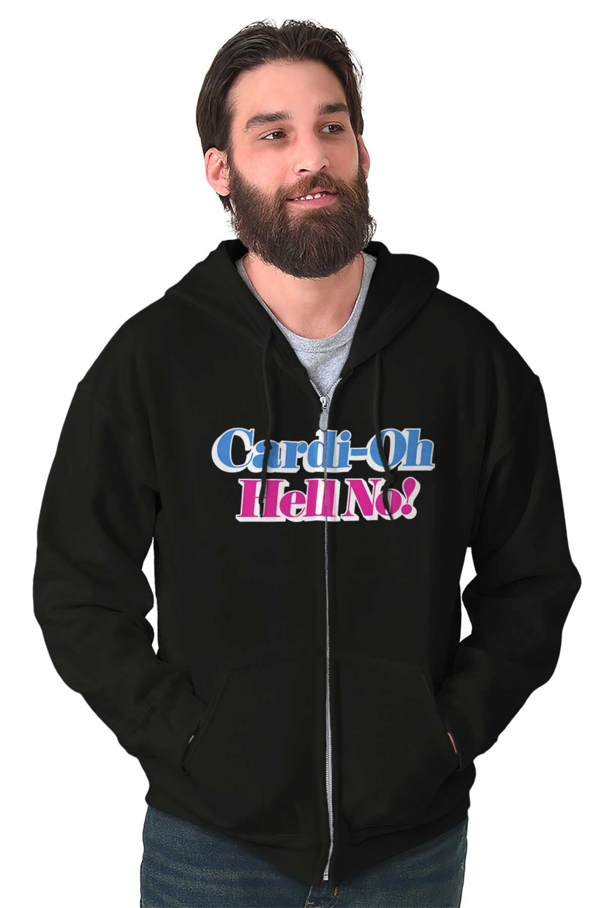 Oh Hell No Rapper Singer Hip-Hop Unisex Fleece Graphic Zip Up Hoodie ...