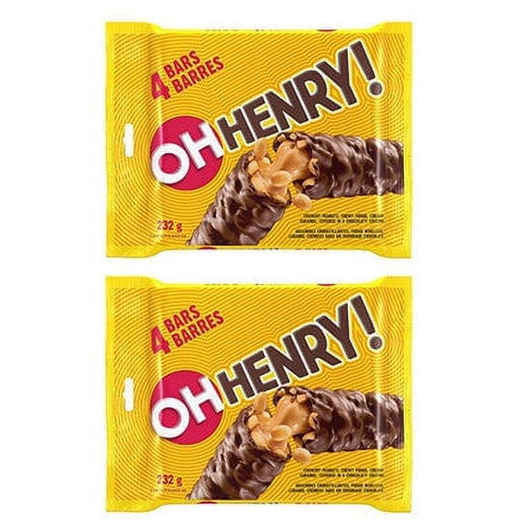 Oh Henry! 4 Full Sized Chocolate Candy Bars, 232g/8.18oz 2-Pack {Imported from Canada} - Walmart.com