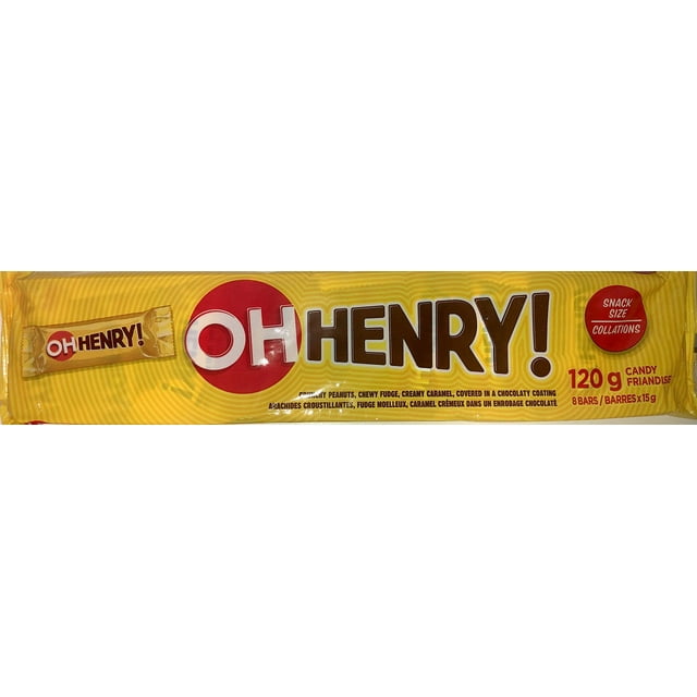 Oh Henry! Chocolate Bars - 8 x 15g (120g/4.2 oz.) mini snack bars ...