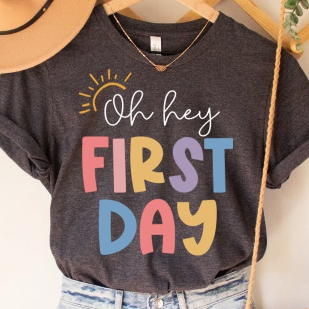 Oh Hey First Day Shirt, First Day of School Shirt, Back To School Gift ...
