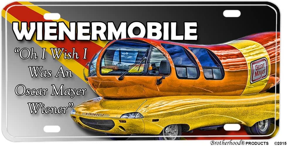 Oh I Wish I were an Oscar Mayer Wienermobile License Plate - Walmart.com