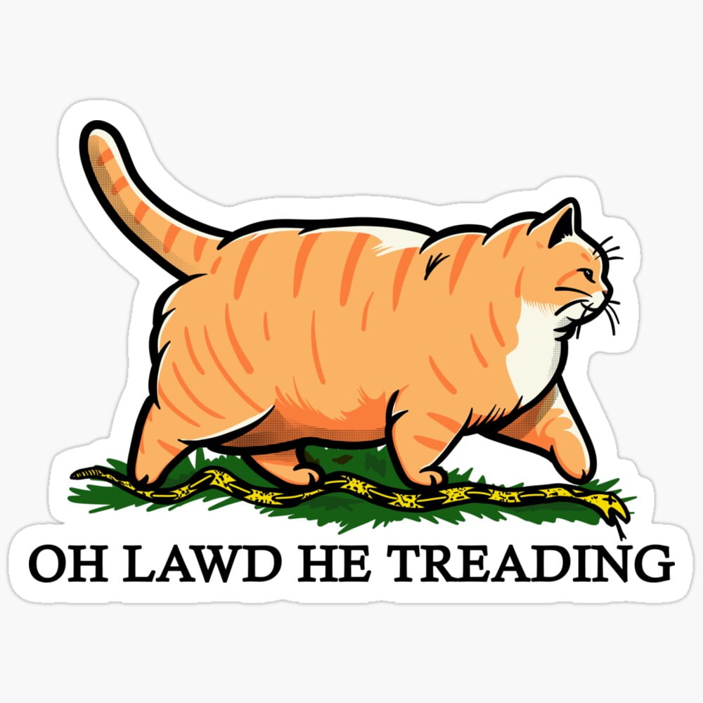 Oh Lawd He Treading Ginger Sticker Phone Decal Water Bottle Stickers ...