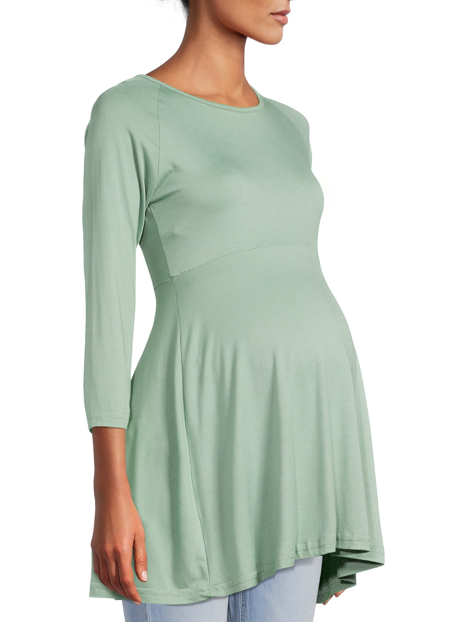 Oh! Mamma Maternity Women’s Fit and Flare Top (Women's and Women's Plus ...