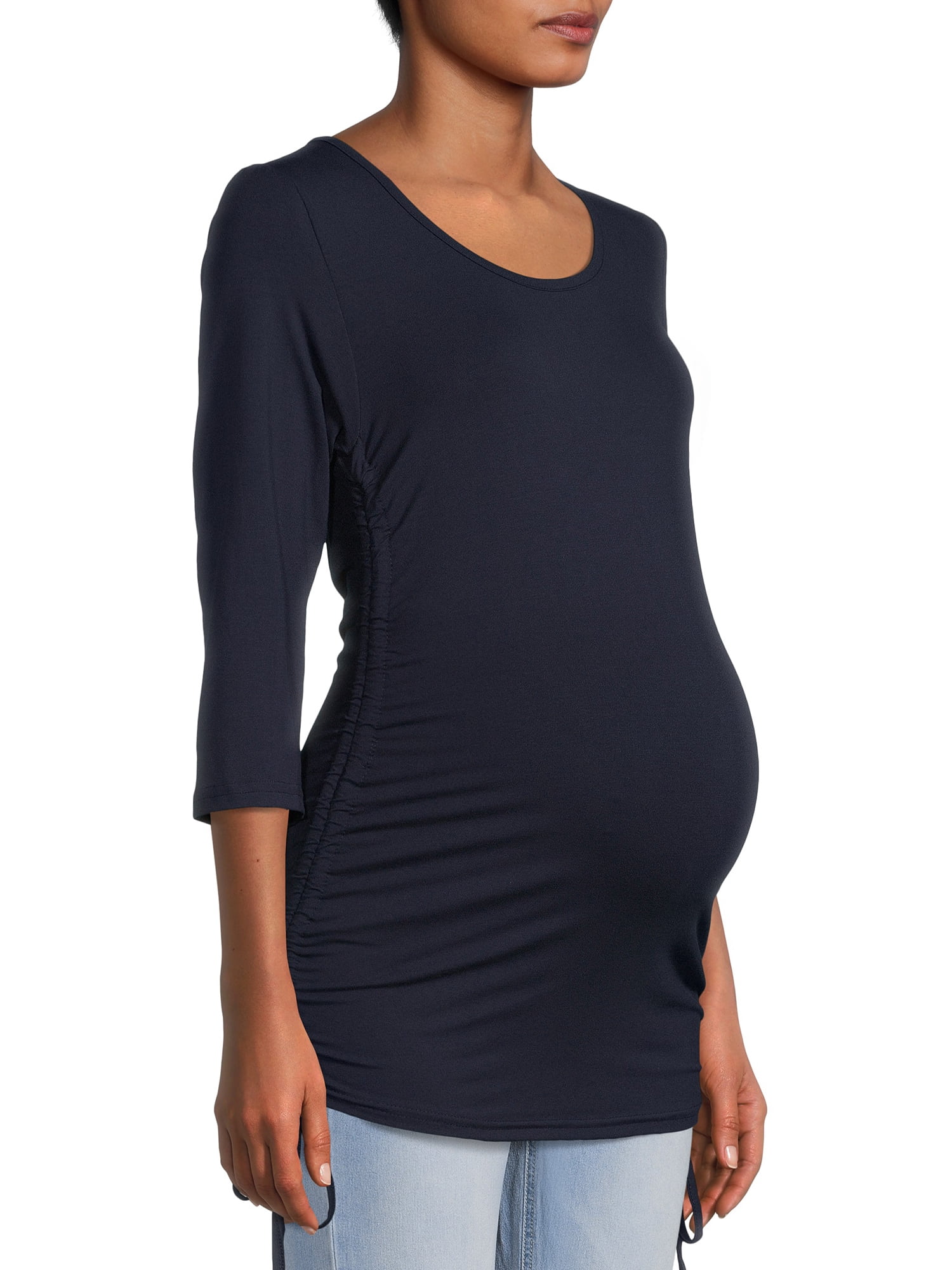 Oh! Mamma Maternity Women's Sideseam Drawstring Top (Women's and Women ...
