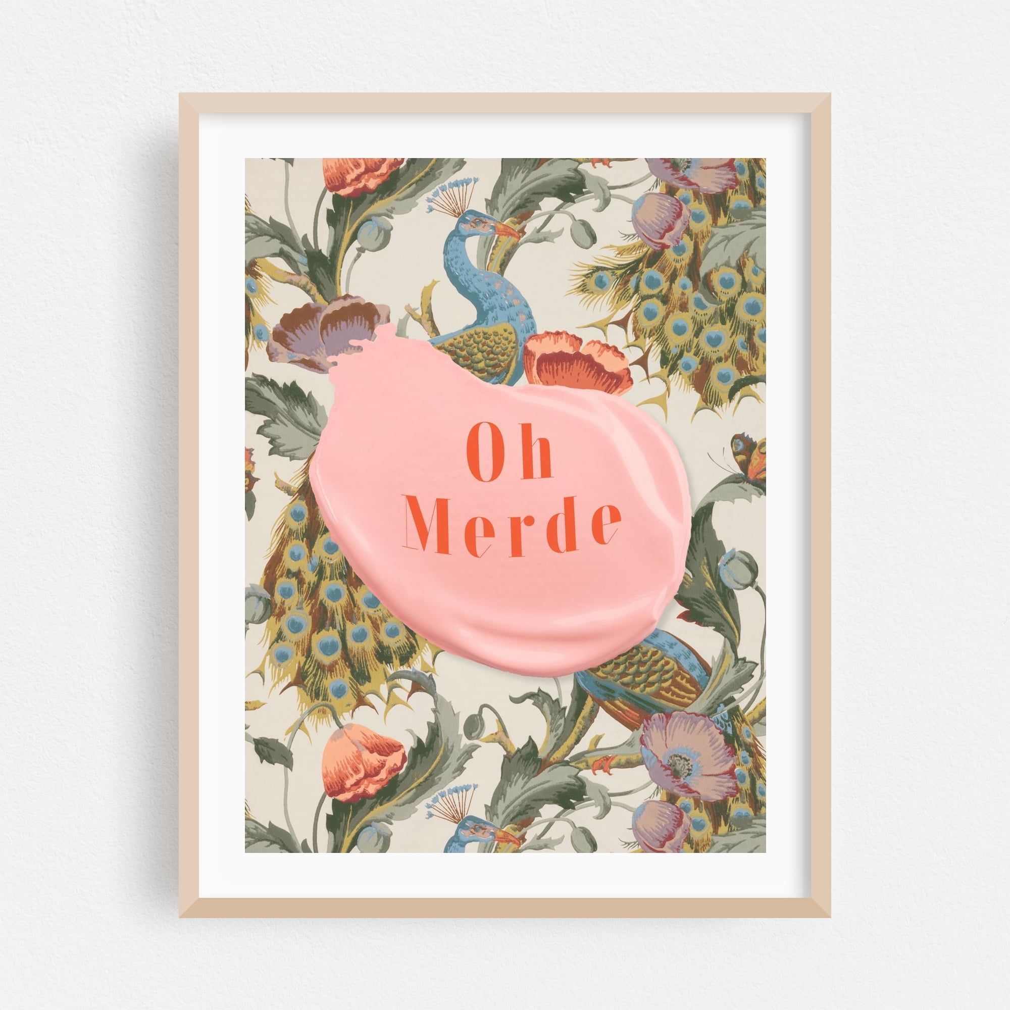 Oh Merde - Paint Drip Devastation - Photography Floral Humor Typography ...
