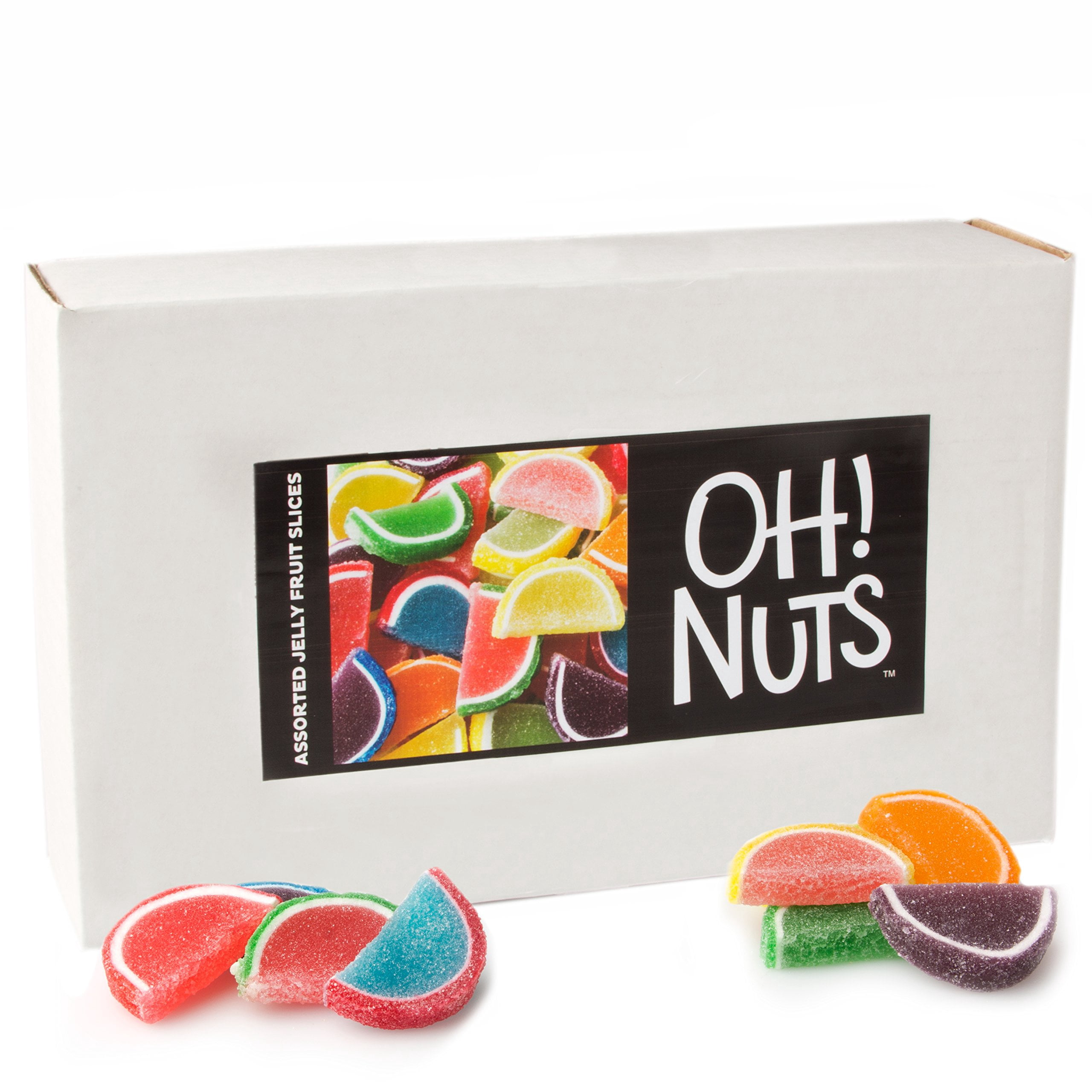 Oh! Nuts Jelly Fruit ESF27 Slices Large Assorted Sugar Candy - 5lb Bulk ...