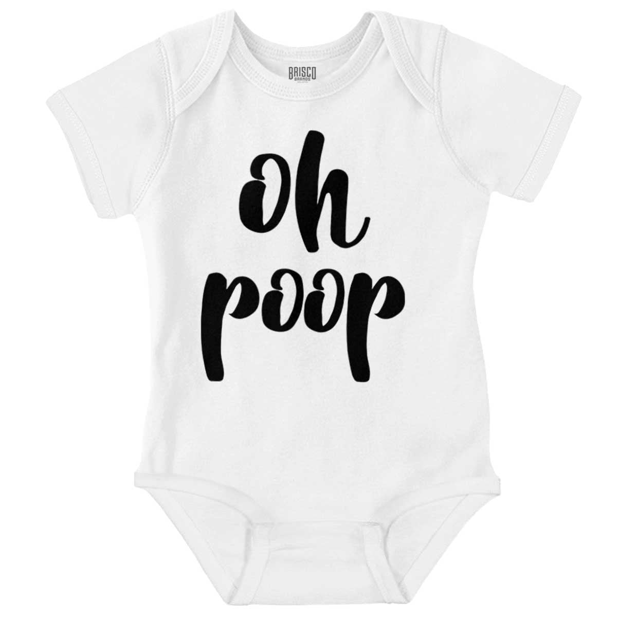 Oh Poop Funny Cute Stinky Babies Romper Boys or Girls Infant Baby ...