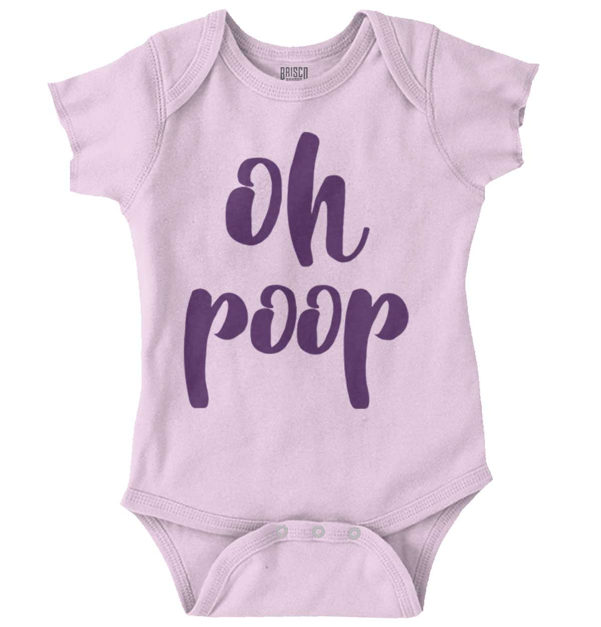 Oh Poop Funny Cute Stinky Babies Romper Boys or Girls Infant Baby ...