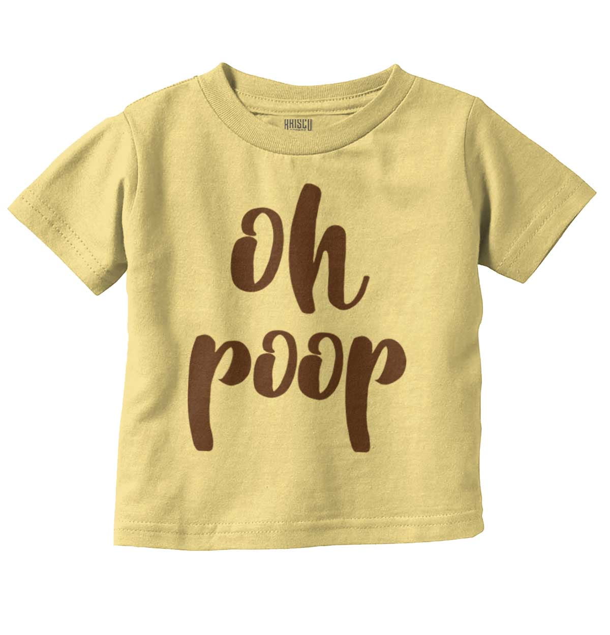 Oh Poop Funny Cute Stinky Babies Toddler Boy Girl T Shirt Infant Toddler Brisco Brands 12M ...