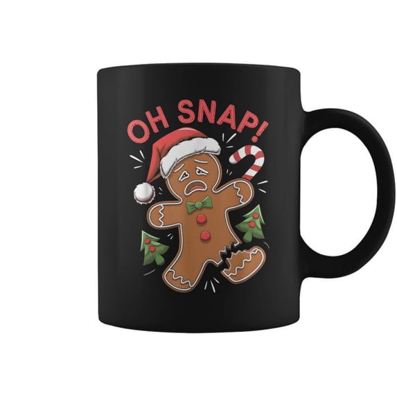 Oh Snap Gingerbread Family Christmas Kid Baking Cookie Coffe - Walmart.com