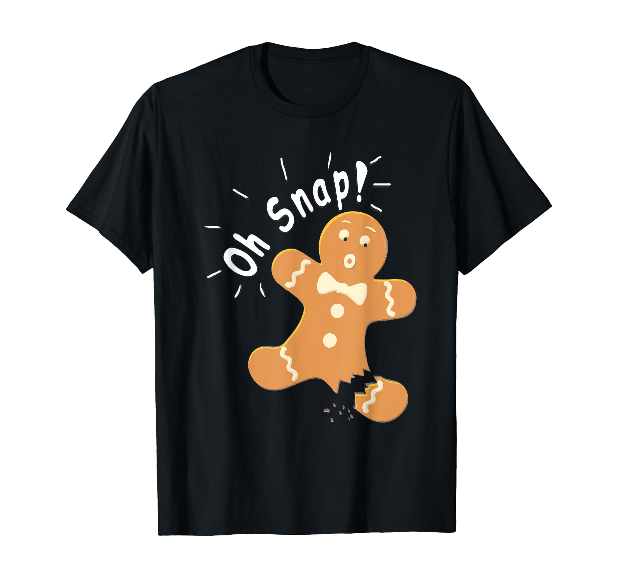 Oh Snap Gingerbread Man Krismast Eve T-Shirt - Walmart.com