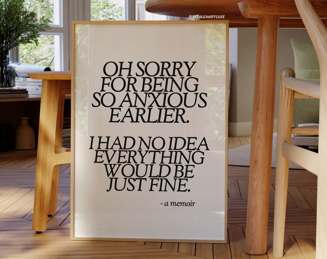 Oh Sorry Print Black And White Wall Art Prints And Posters Trendy Wall ...