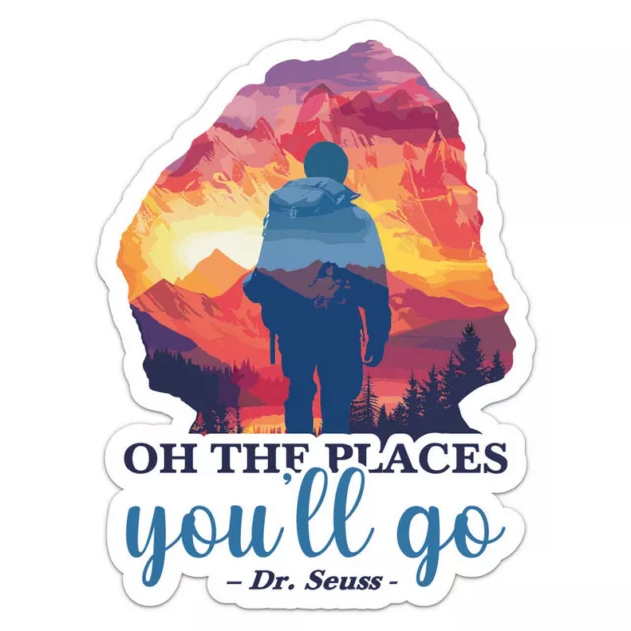Oh The Places You Ll Go Travel Sticker Phone Decal Water Bottle ...