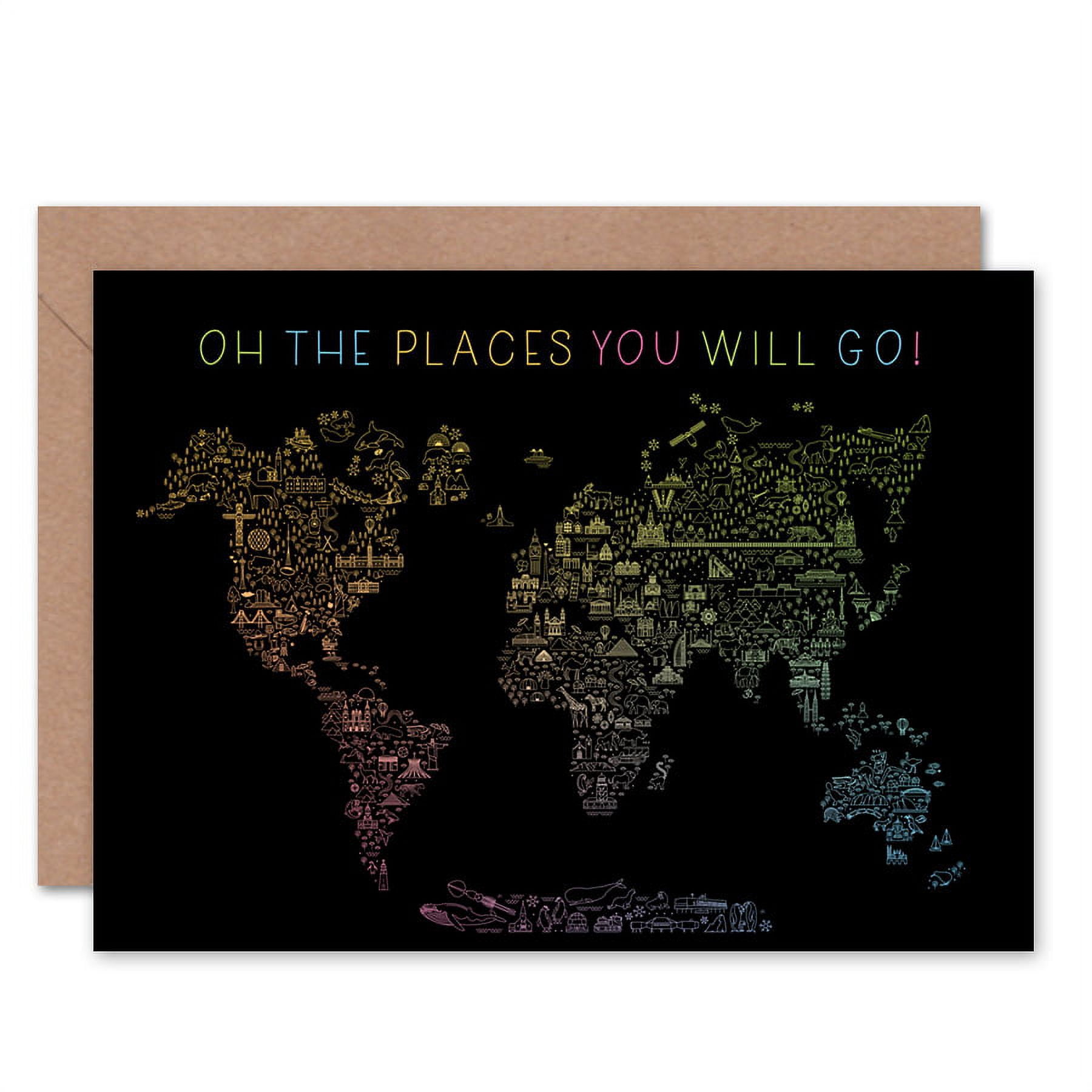 Oh The Places You Will Go! Bon Voyage Travel Adventure Sealed Greeting ...