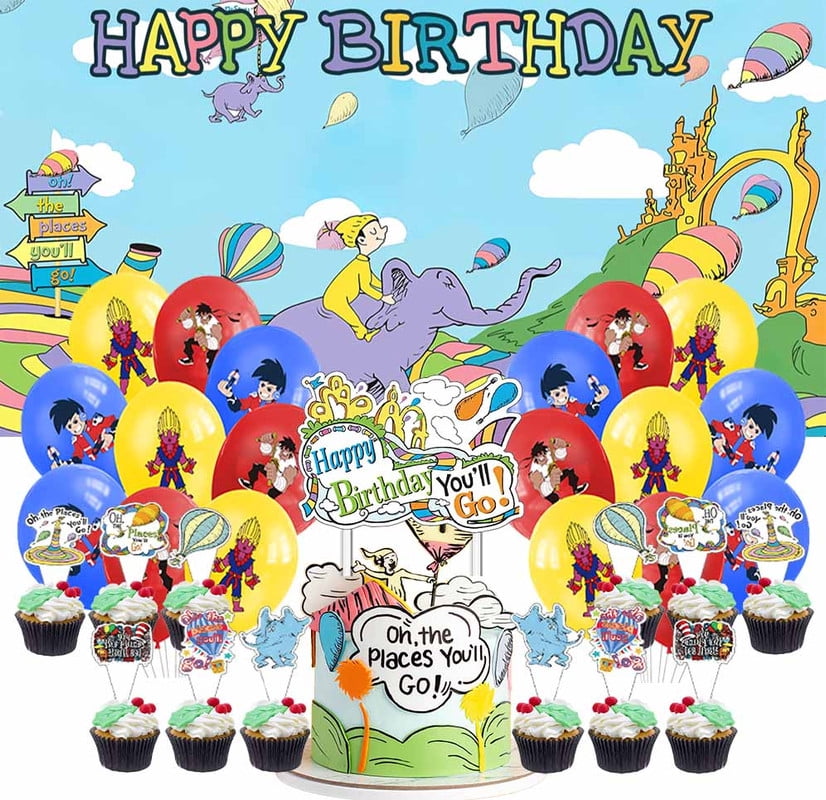 Oh The Places You'll Go Latex Balloons Party Supplies Decor Banner ...