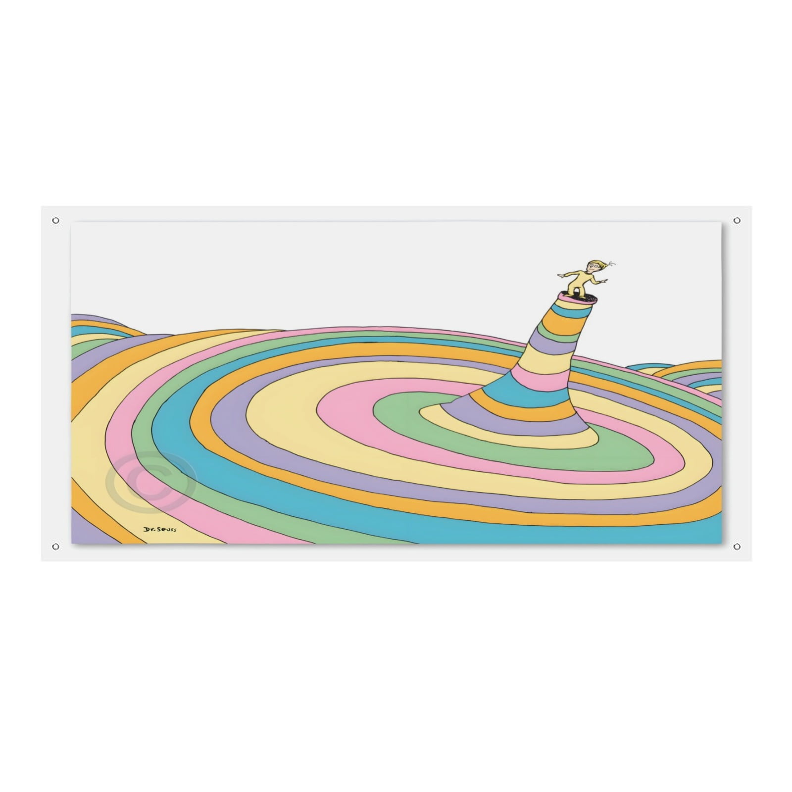 Oh The Places You'll Go-Theme Backdrops Banner Birthday Party Decor ...