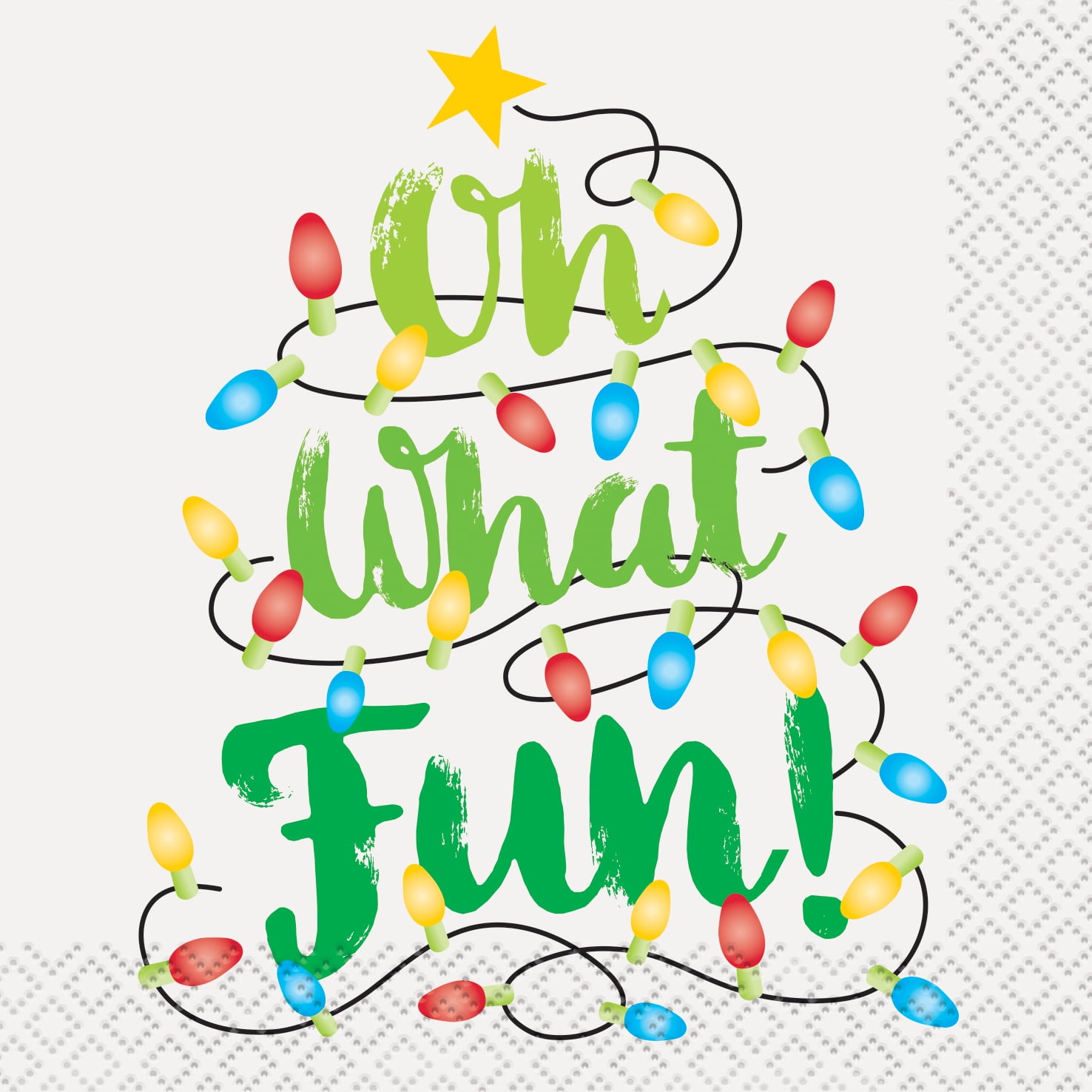 Oh What Fun Christmas Cocktail Napkins, 16 Count - Walmart.com