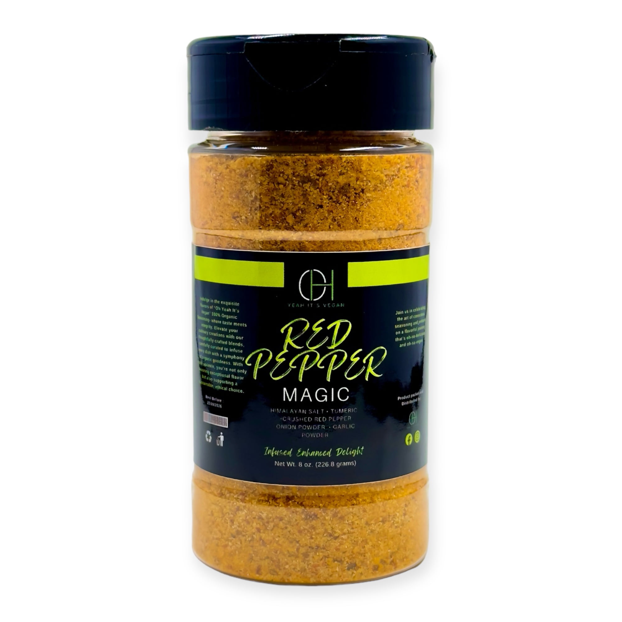 Oh Yeah It's Vegan | Red Pepper Magic | Mixed Spices & Seasonings | 8oz ...