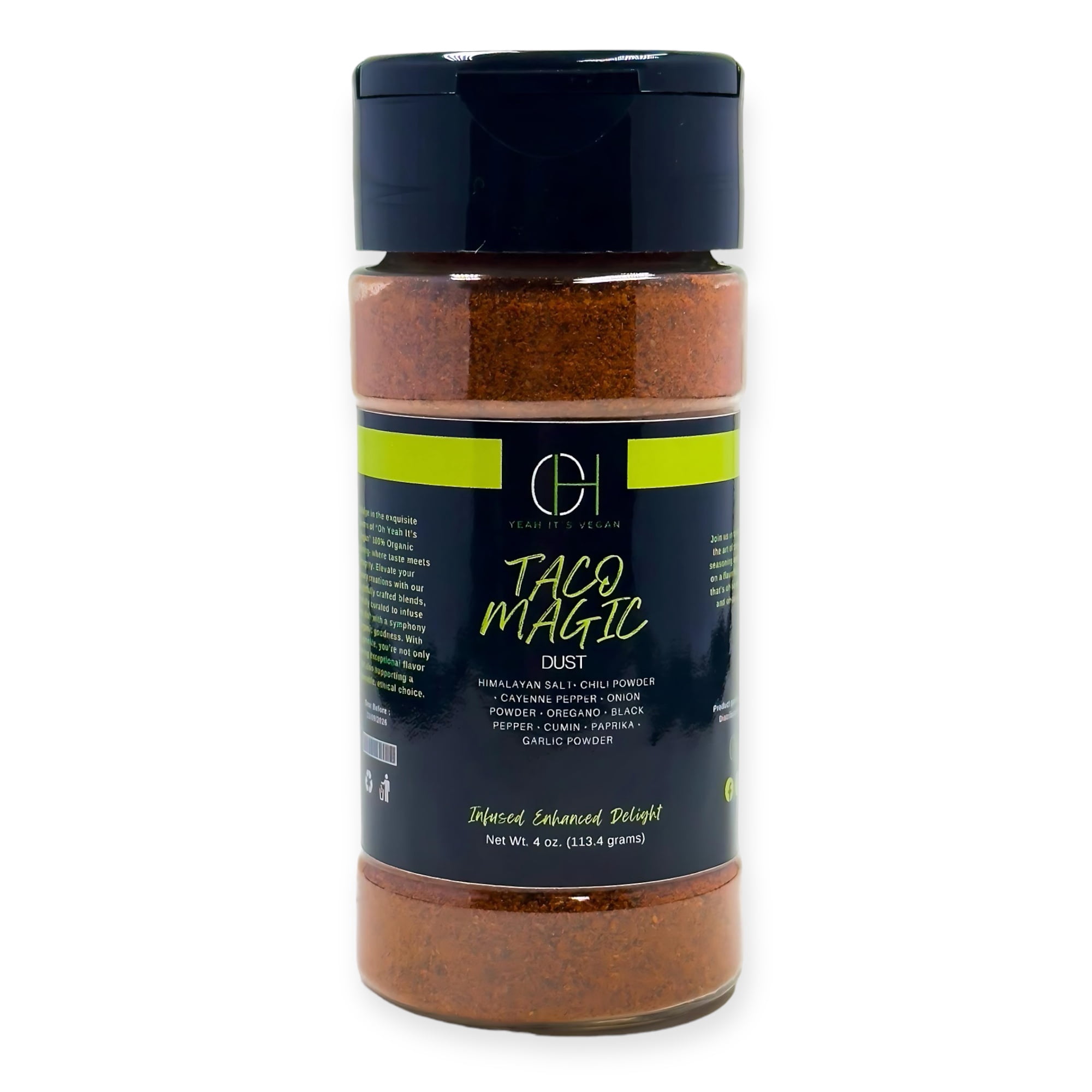 Oh Yeah It's Vegan | Taco Magic Dust | Original Taco Mixed Spices | 4oz ...