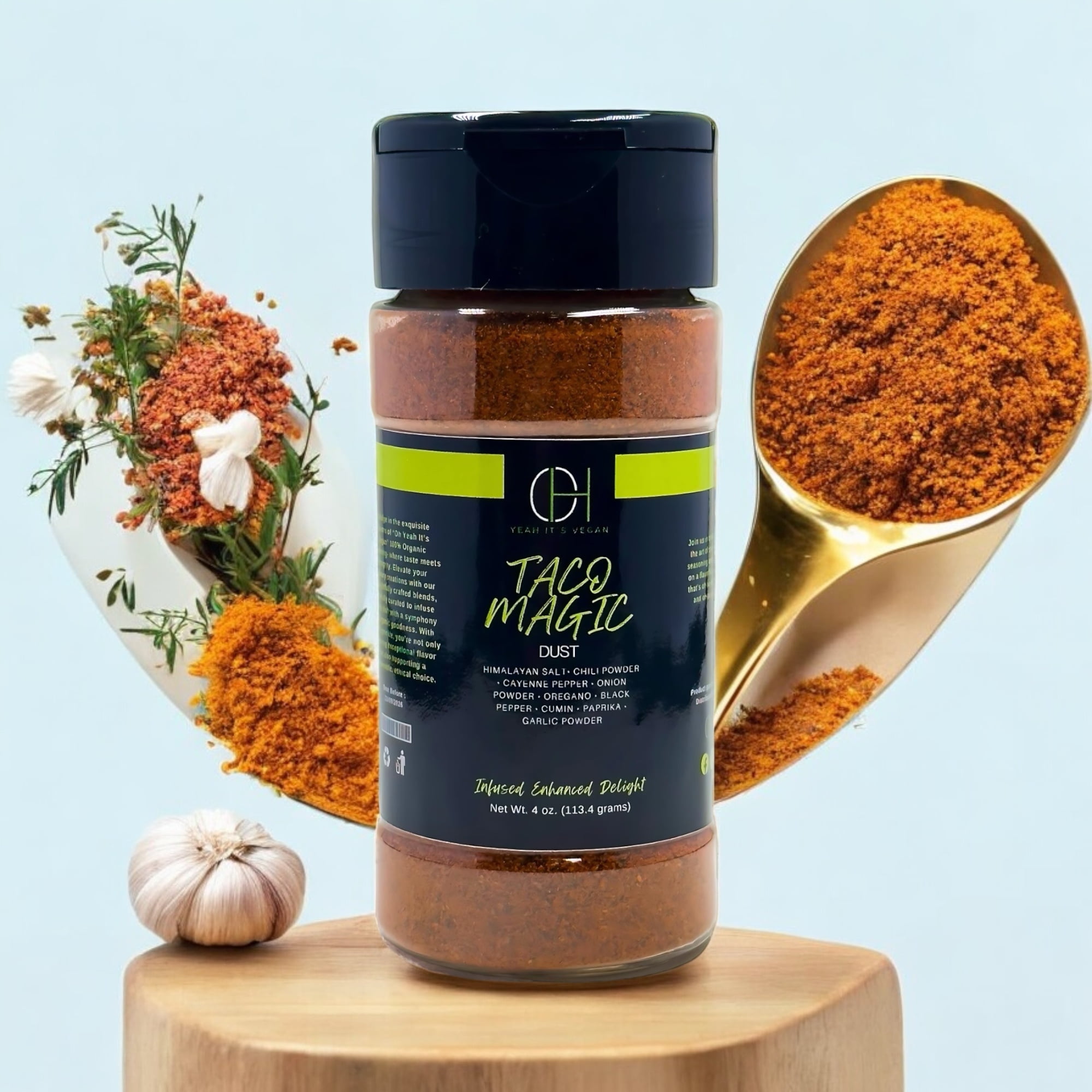Oh Yeah It's Vegan | Taco Magic Dust | Original Taco Mixed Spices | 4oz ...