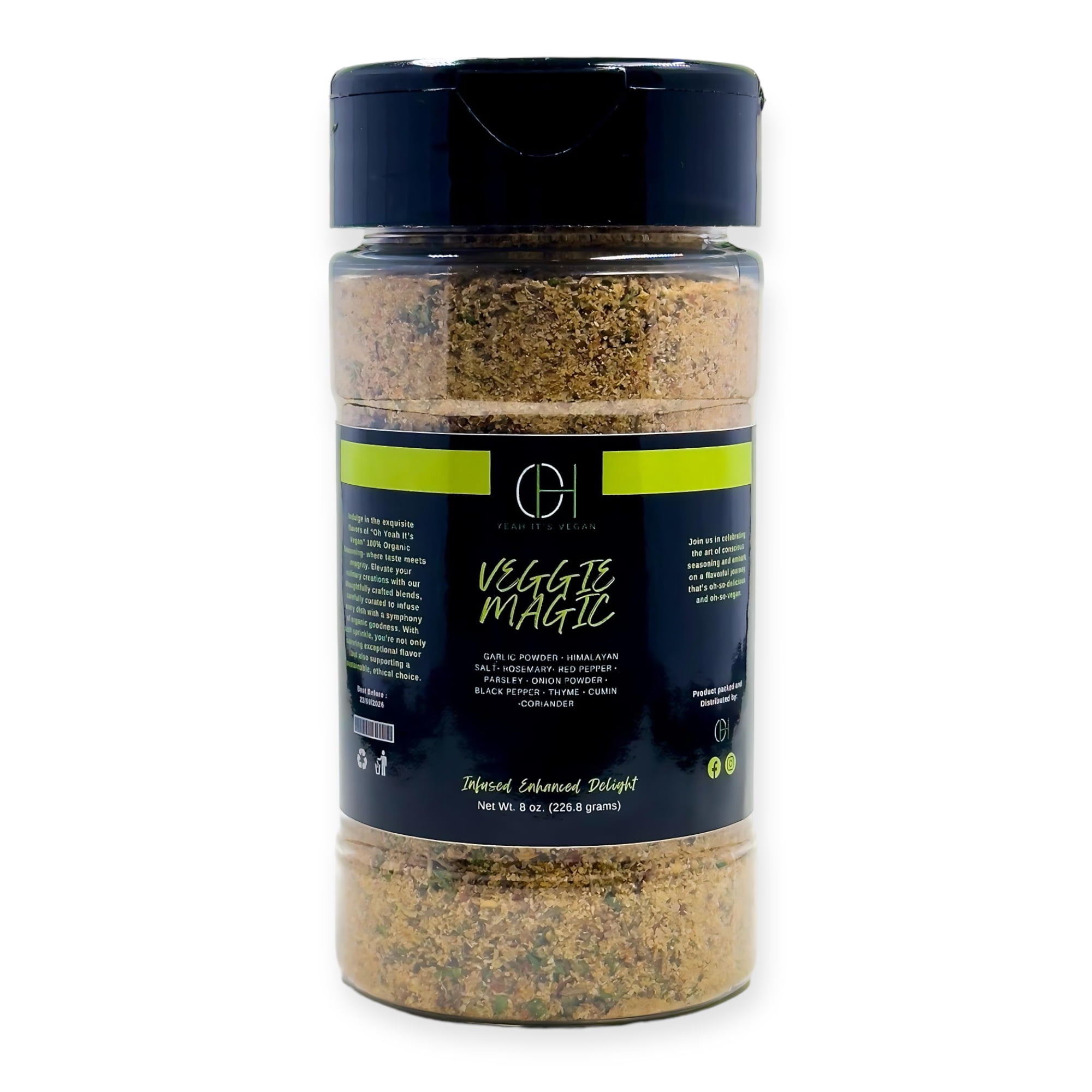 Oh Yeah It's Vegan | Veggie Magic | Vegetable Seasoning | 8oz | 100% ...