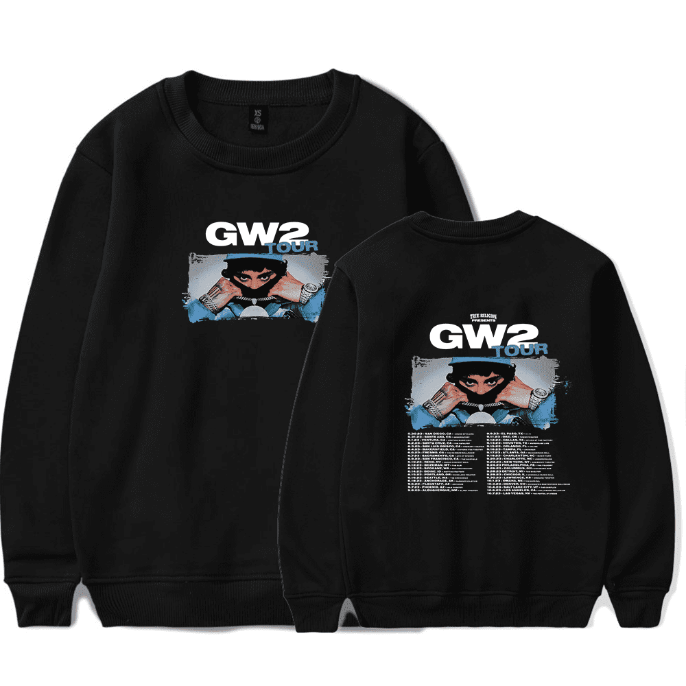 OhGeesy Merch Long Sleeve Sweatshirt GEEZYWORLD 2 GW2 Tour 2024 Hoodies ...