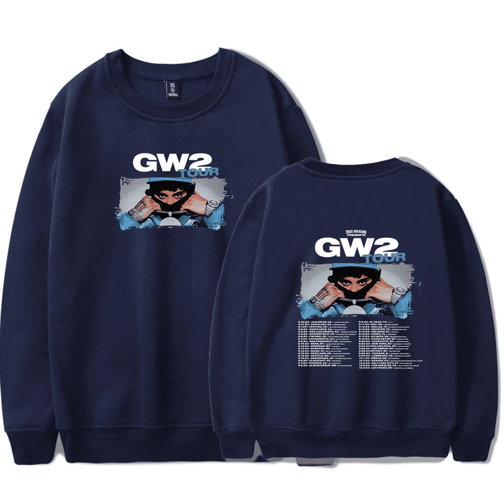 OhGeesy Merch Long Sleeve Sweatshirt GEEZYWORLD 2 GW2 Tour 2024 Hoodies ...