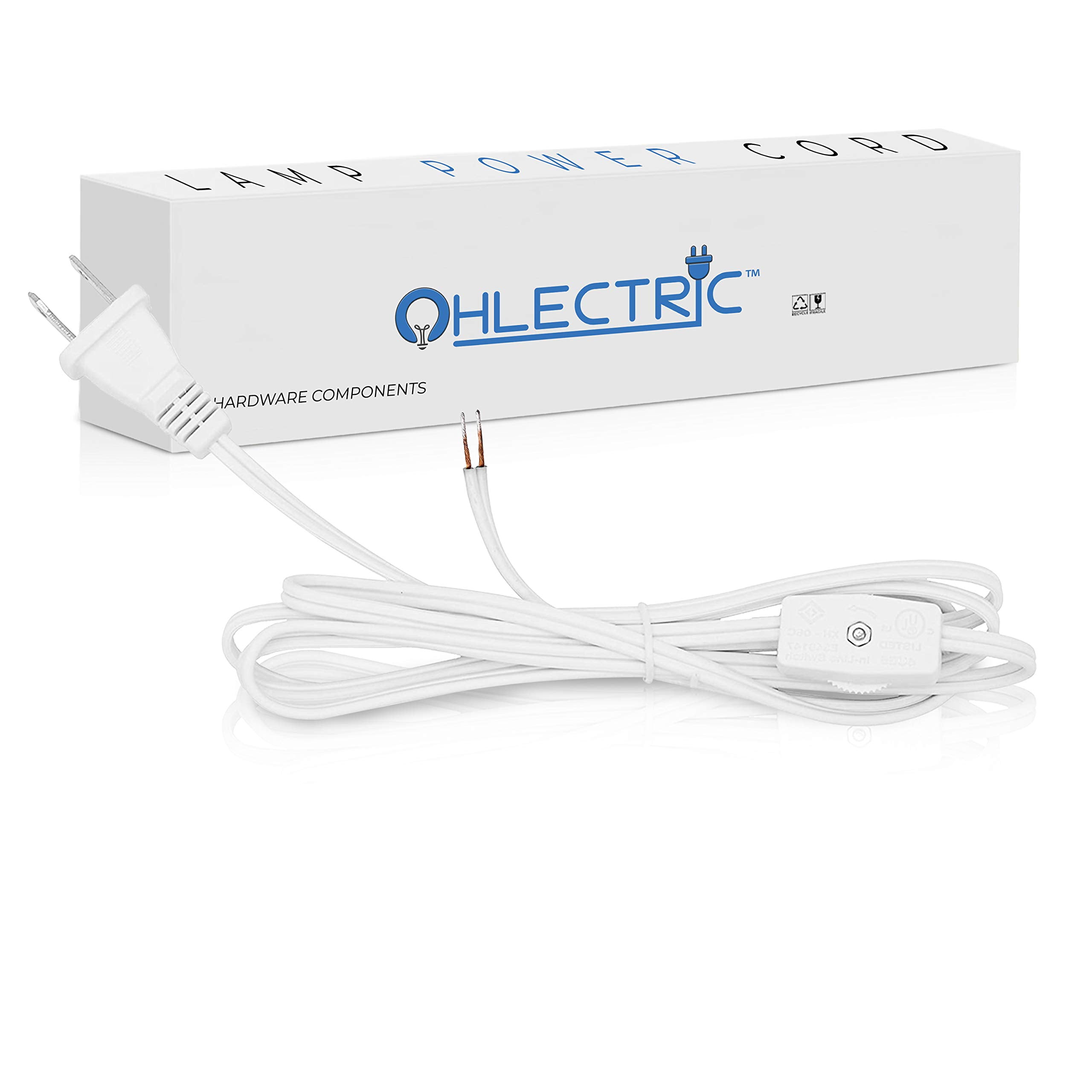 OhLectric OL-39919 Cord Switch Set - 8 Feet Cord With Rotary Switch ...