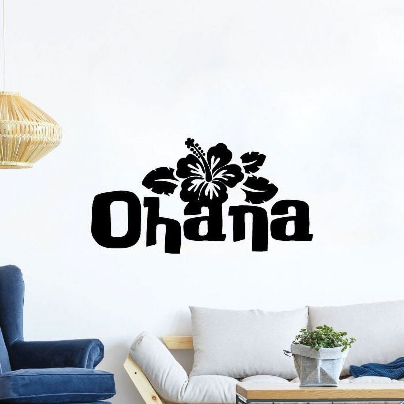 Ohana Flower Flowers Lilo and Stitch Disney Cartoon Wall Sticker Art ...