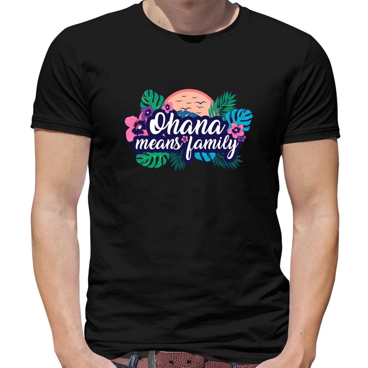 Ohana Means Family Mens T-Shirt - Lilo - Stitch - Film - Animation ...