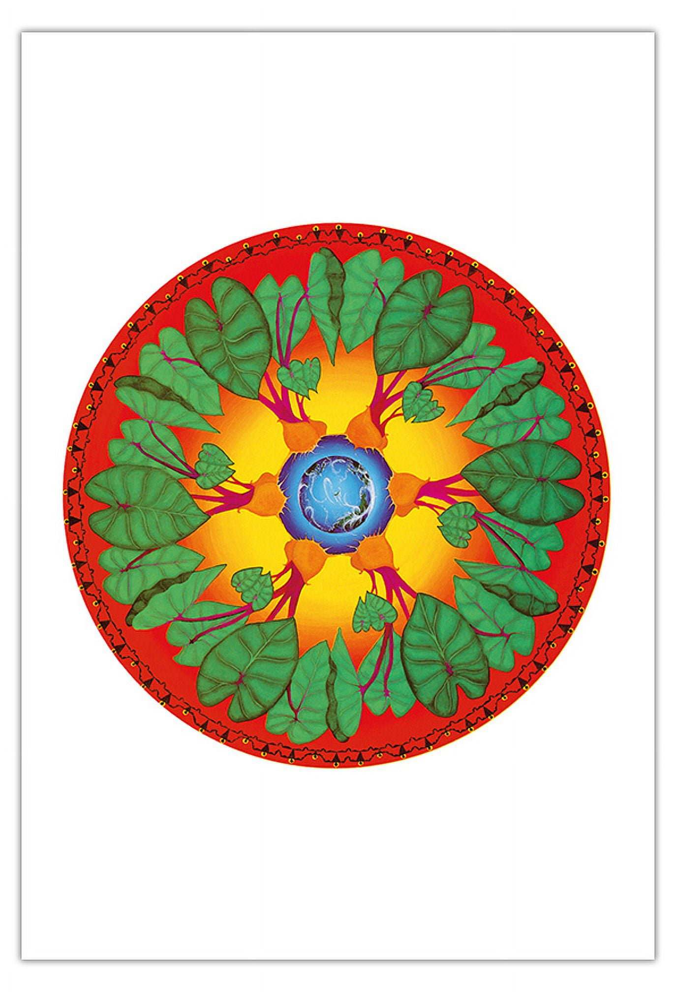 Ohana Sunrise - Hawaiian Taro (Kalo) and Earth Mandala - From an ...