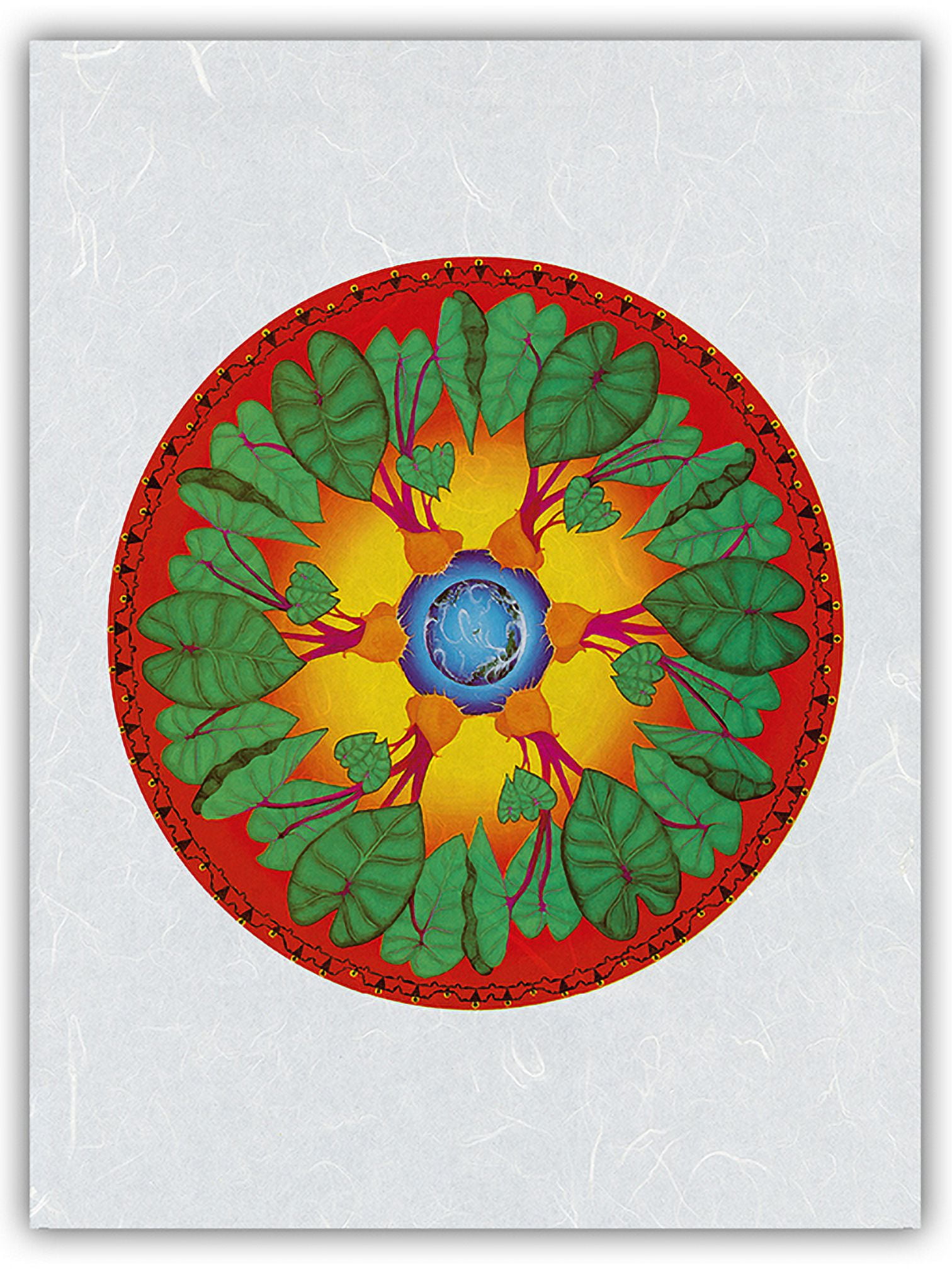 Ohana Sunrise - Hawaiian Taro (Kalo) and Earth Mandala - From an ...