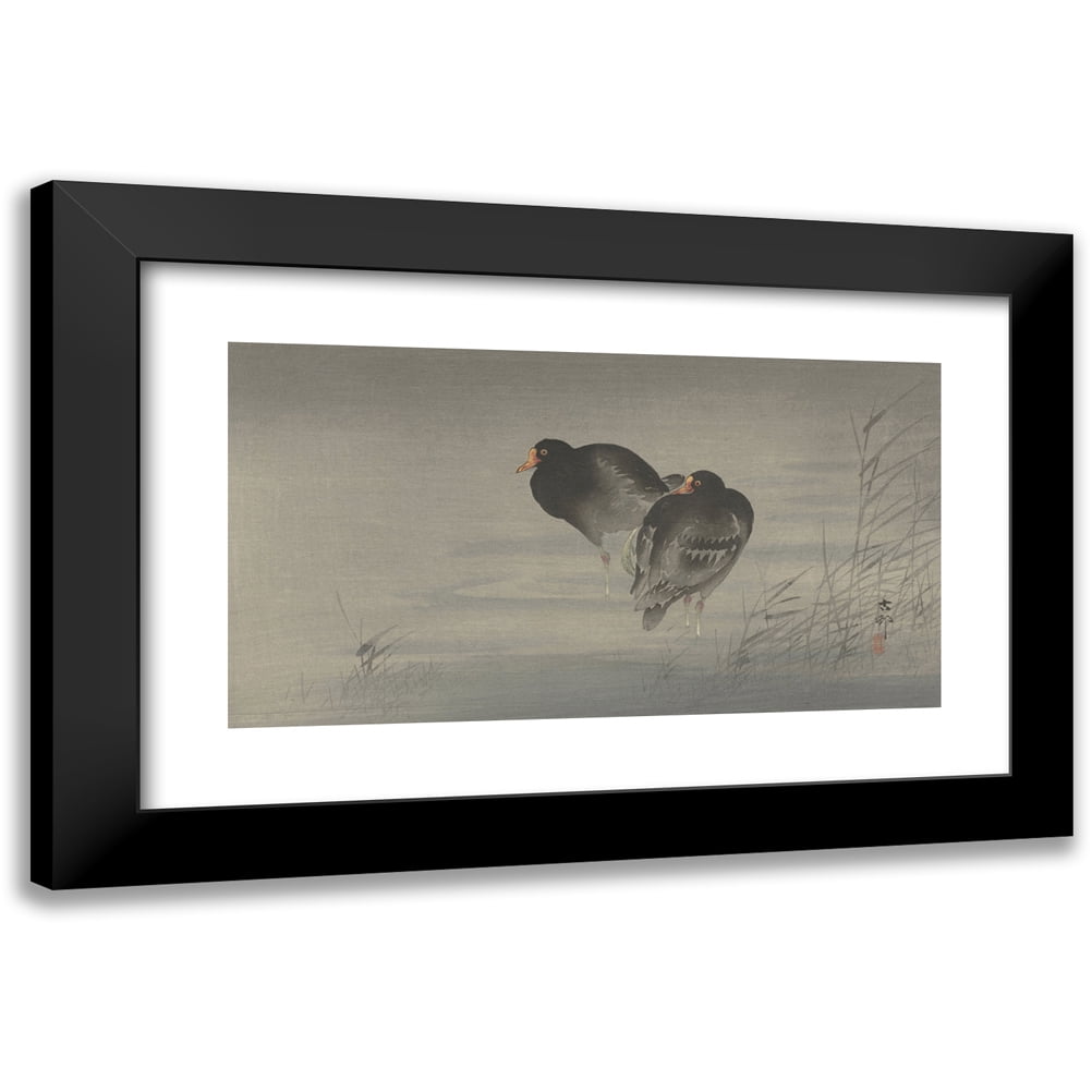 Ohara Koson 18x12 Black Modern Framed Museum Art Print Titled - Two ...