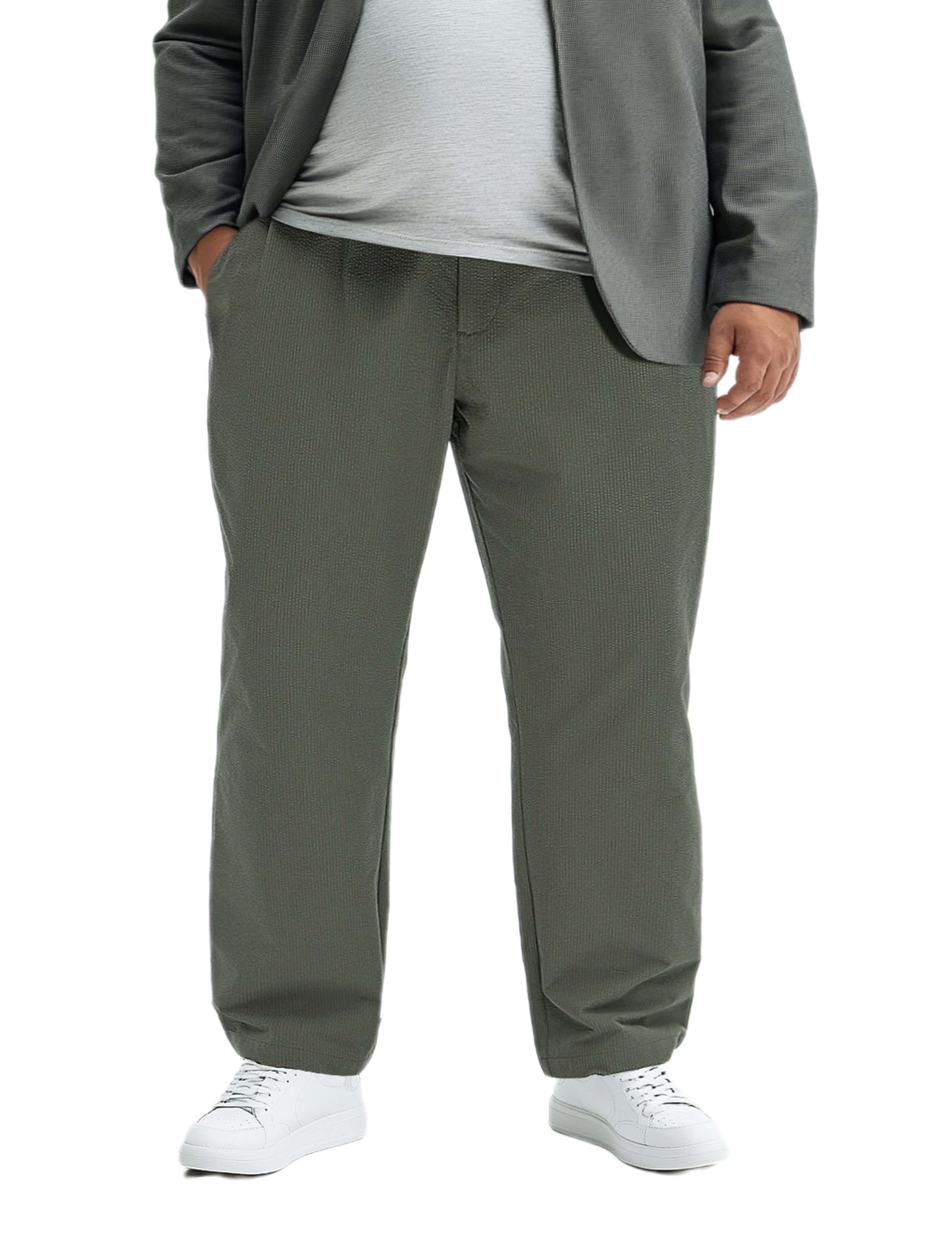 Ohebi Big & Tall Men’s Casual Pants 3XL-6XL – High Stretch Elastic ...