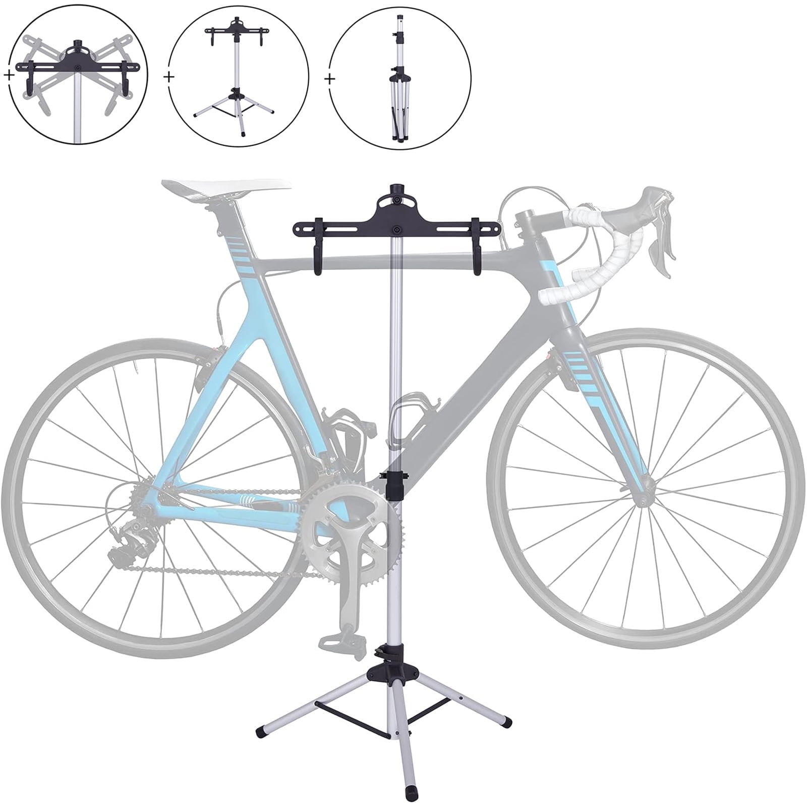 OhhGo Bike Storage Rack, Bicycle Stand with Adjustable Height ...